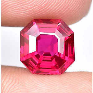 6.95 Ctw Flawless Mozambique Pigeon Blood Red Ruby Radiant Cut Gemstone GIT Certified Beautiful and Luster Making Jewelry & Ring Product