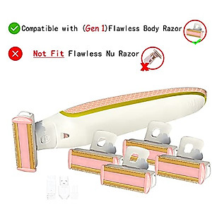 Replacement Heads for Flawless Razor Finishing Touch Women Flawless Body Hair Remover Replacement Heads (only for Flawless Body Hair Remover Replacement Heads)