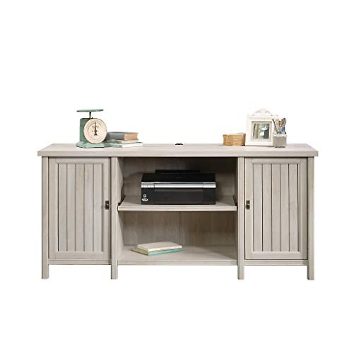 Sauder Costa Credenza, Chalked Chestnut finish