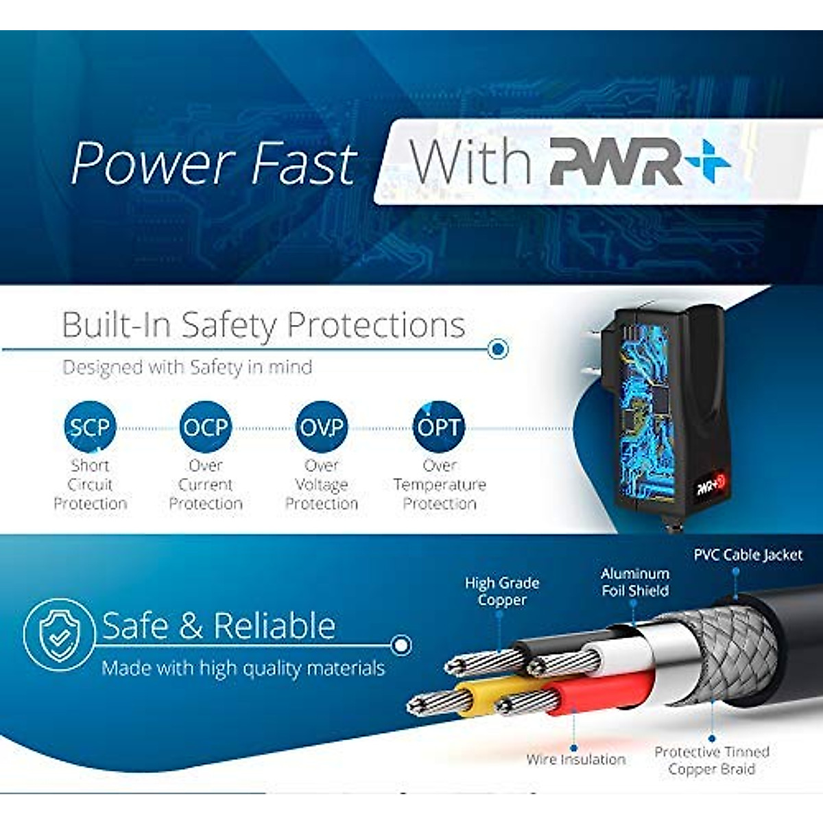 Pwr 3.7V Charger for Fairywill Sonic Electric Toothbrush: FW-508 FW-507 FW-917 SG-508 FW508 FW507 D1 D3 D7 D8 E6 E10 E11 P11 Plus Pro 2001 Kids TB-508 TB-507 Replacement Power Supply