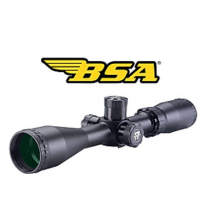 BSA 3-12X40 Sweet 17 Rifle Scope with Multi-Grain Turret, Black Matte