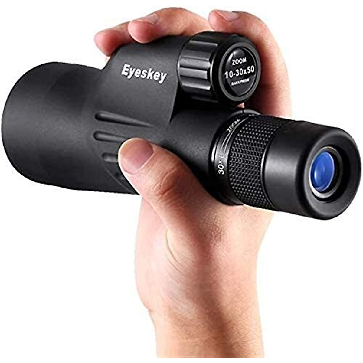 Portable Travel Telescope 10-30X50 Compact Monocular High Power Monoculars Scope for Adults Hd Waterproof Prism Fmc for Bird Watching Trips in Outdoor Concerts Astronomical Equi