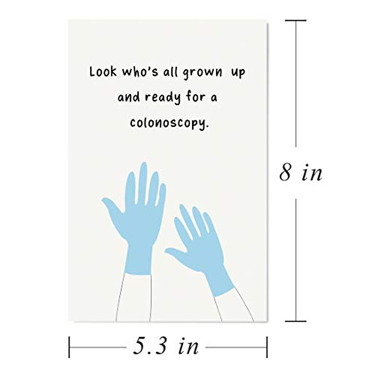 Alzombi Colonoscopy Birthday Card, Funny Birthday Card, Getting Old Card for Best Friend, 50th Bday Card