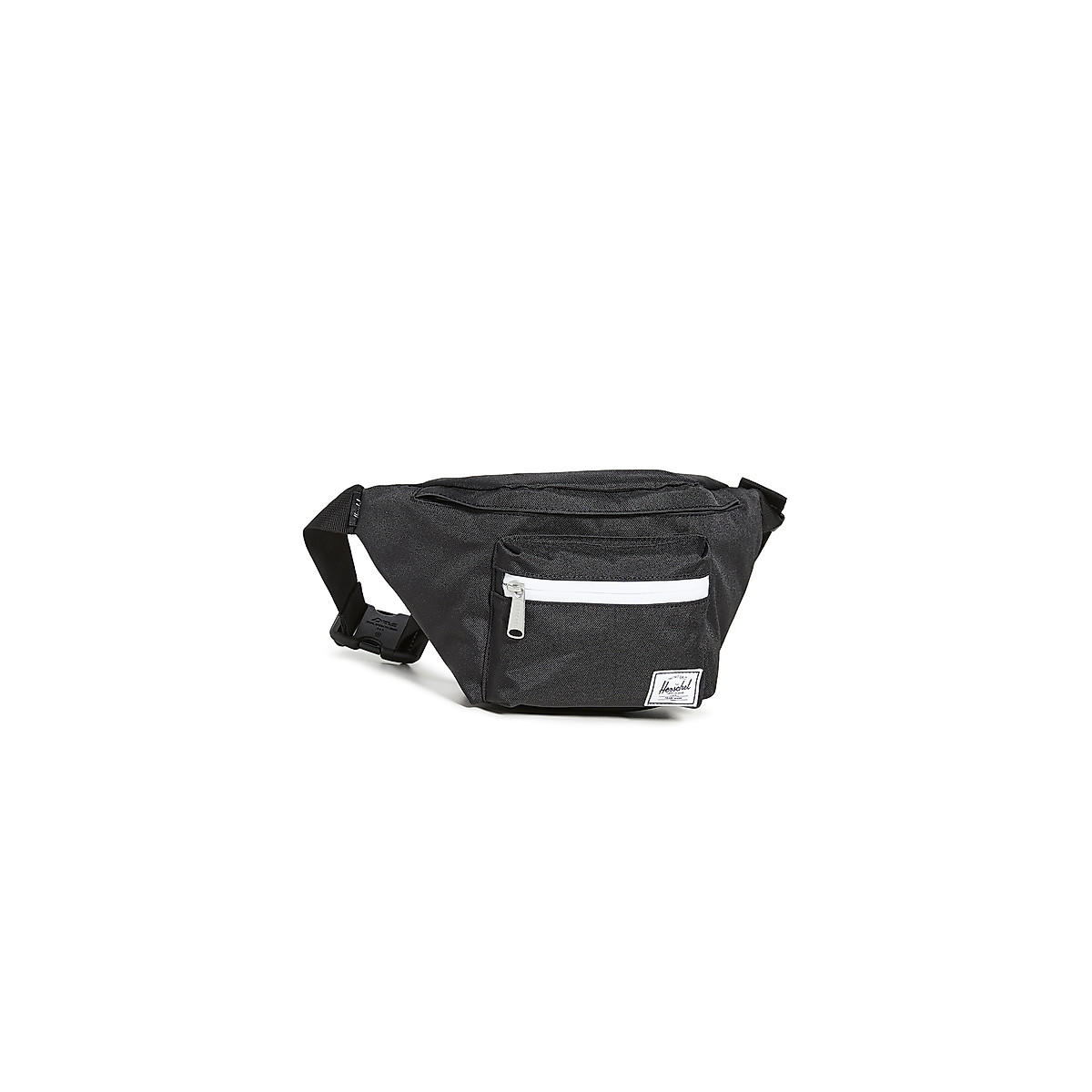 Herschel Seventeen Waist Pack, Black/White Zipper, 3.5L