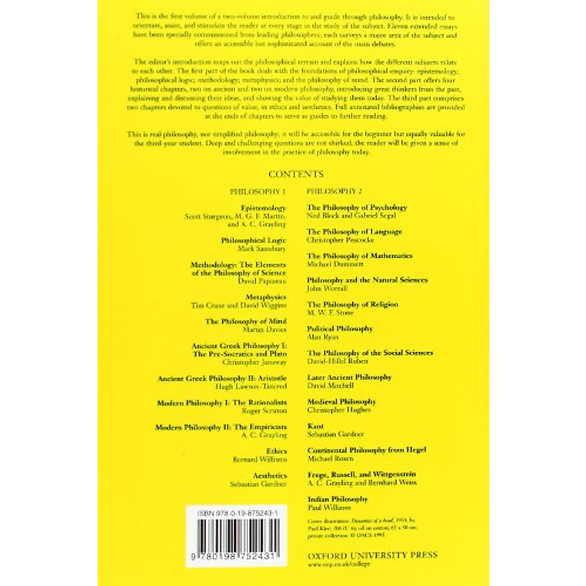 Philosophy: v.1: A Guide Through the Subject