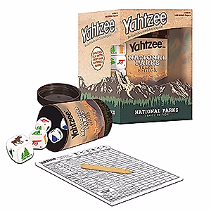 YAHTZEE National Parks Travel Edition | Classic Yahtzee Dice Game with a National Parks Theme | Perfect Travel Game for Families | Celebrate US National Parks Service