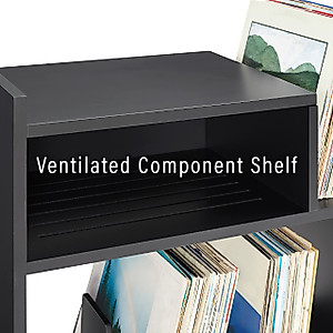 Crosley Furniture Portland Turntable Stand, Black