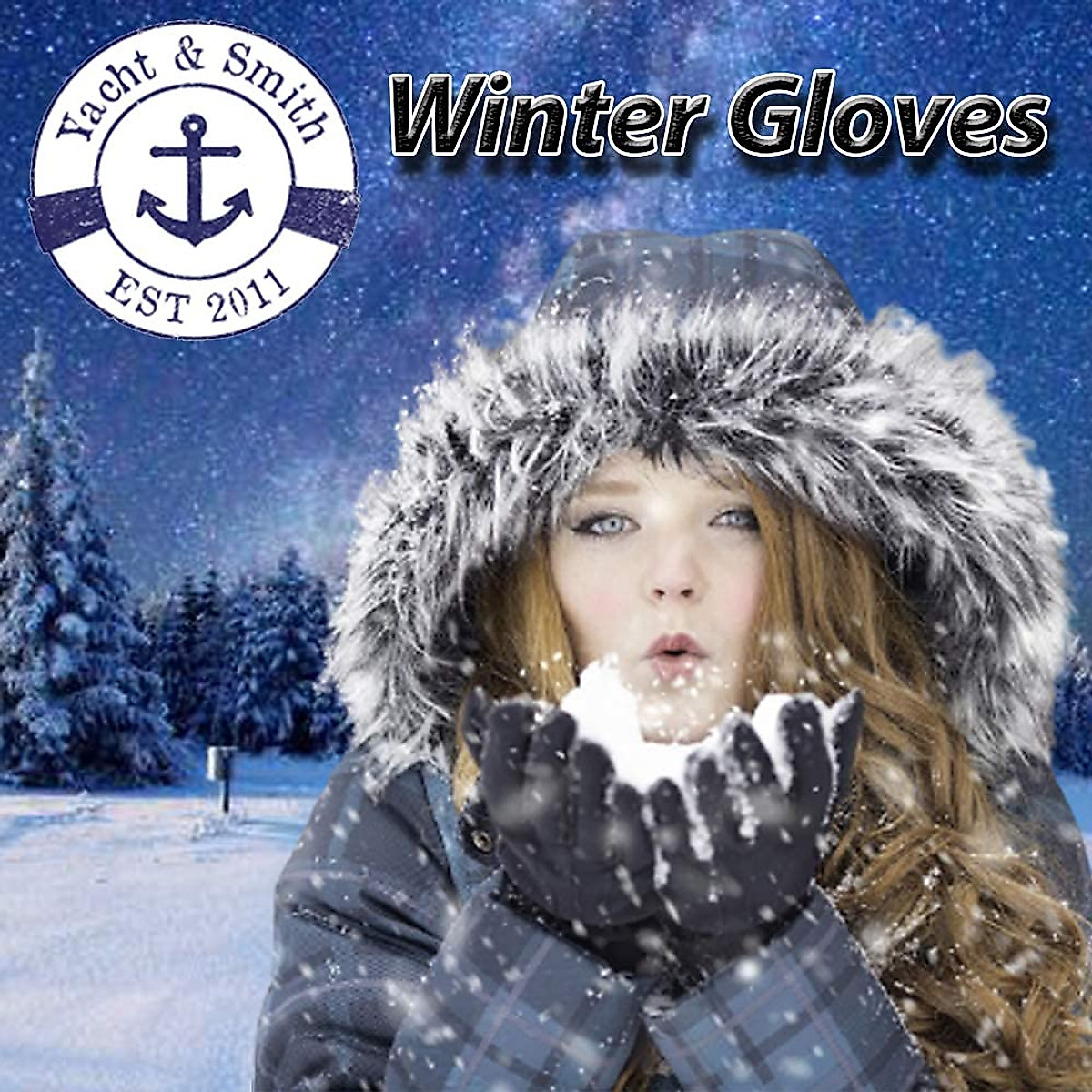 Yacht & Smith Wholesale Beanie and Glove Winter Bulk Kit, Kids Adults Bulk Sets, Homeless Donation Shelters