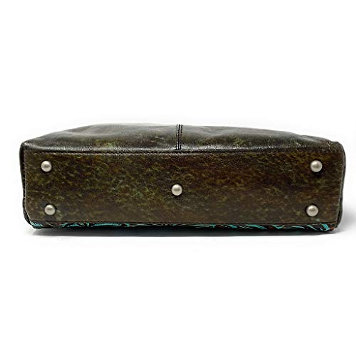 PATRICIA NASH WOMEN'S TOOLED TURQUOISE COLLECTION POPPY LEATHER TOTE HANDBAG PURSE