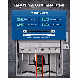 DEWENWILS Pool Timer, WiFi Pool Pump Timer, Heavy Duty 40A 120-277 VAC 2HP Wireless Controller Timer for Pool, Water Heater, Works with Alexa, Google Assistant, Smart Life, ETL Listed
