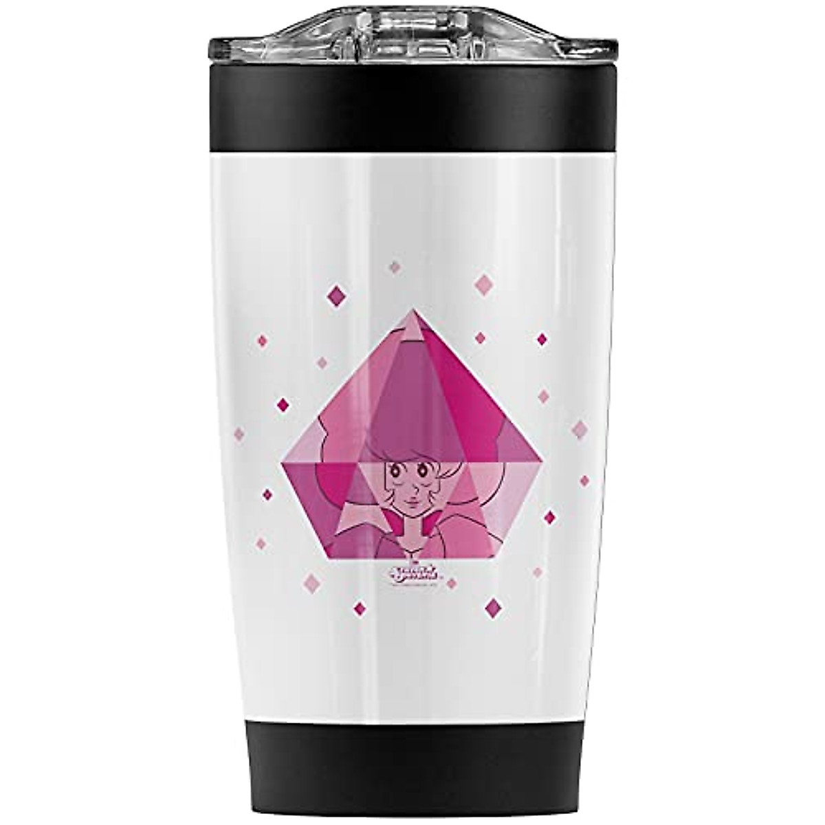 Logovision Steven Universe Pink In Diamond Stainless Steel Tumbler 20 oz Coffee Travel Mug/Cup, Vacuum Insulated & Double Wall with Leakproof Sliding Lid | Great for Hot Drinks and Cold Beverages
