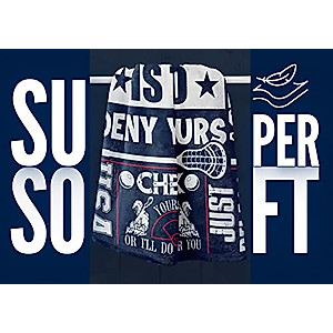 InnoBeta Lacrosse Gifts for Boys Throw, My Goal is to Deny Yours Flannel Blankets for Men 50" x 65"