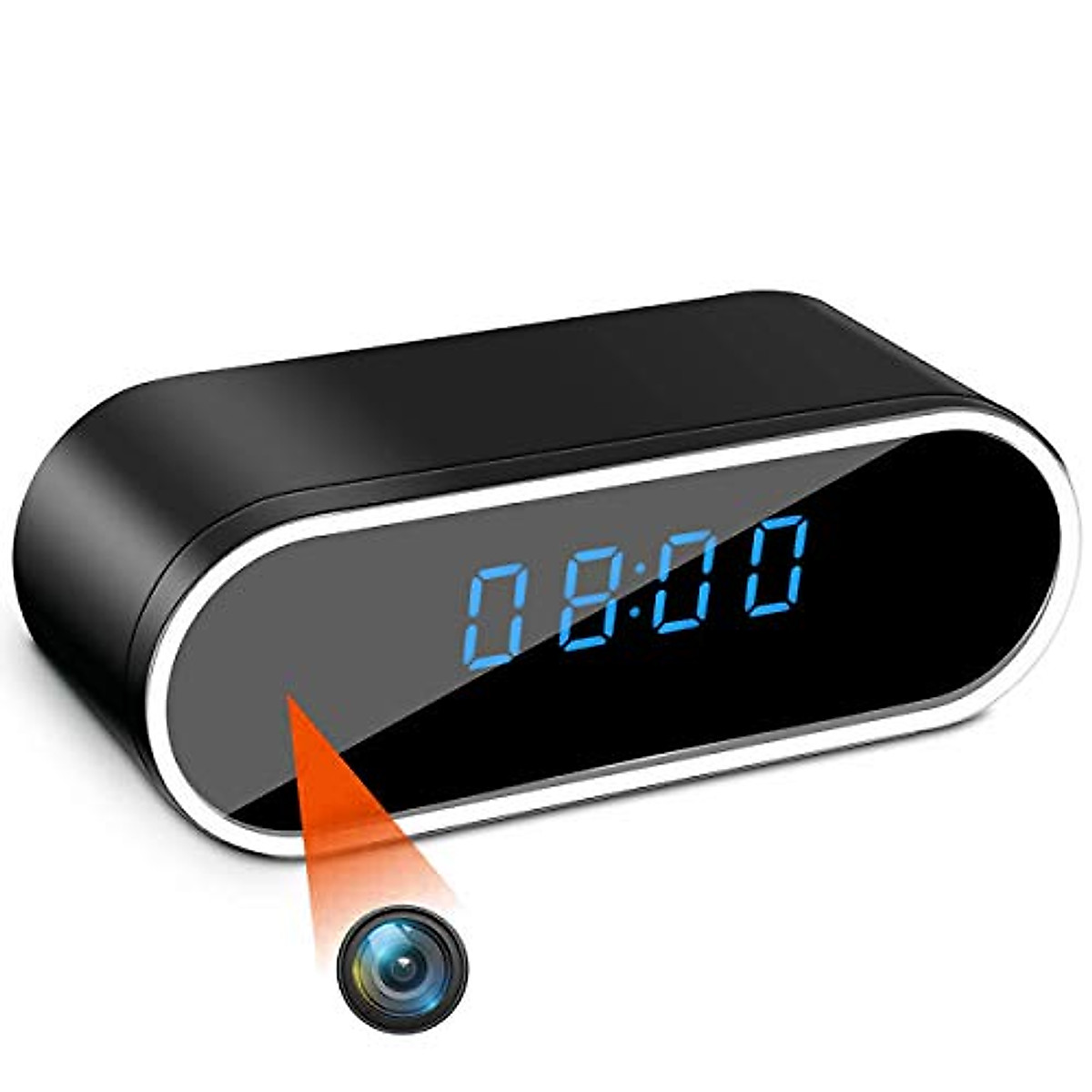 DareTang Hidden Spy Camera Clock,HD 1080P WiFi Camera Clock with Night Vision and Motion Detective,Monitor Video Recorder Nanny Cam for Home Office Security No Audio