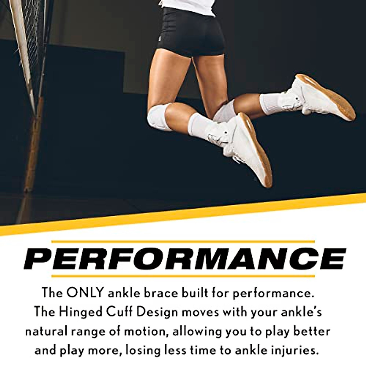 Ultra Zoom® Ankle Brace for Injury Prevention & Recovery, Custom Form-Fit, Maximum Support with 100% Mobility