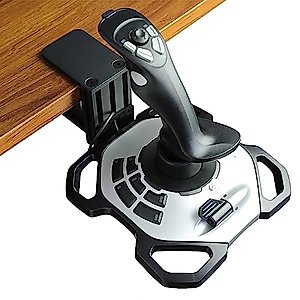 WELLMETE Desk Mount for Flight Sim Joystick-Compatible with Logitech G Extreme 3D PRO Joystick for Windows, Adjustable Enduring Steel Mount Holder for Hotas Flight Joystick Mount(NO Joystick)