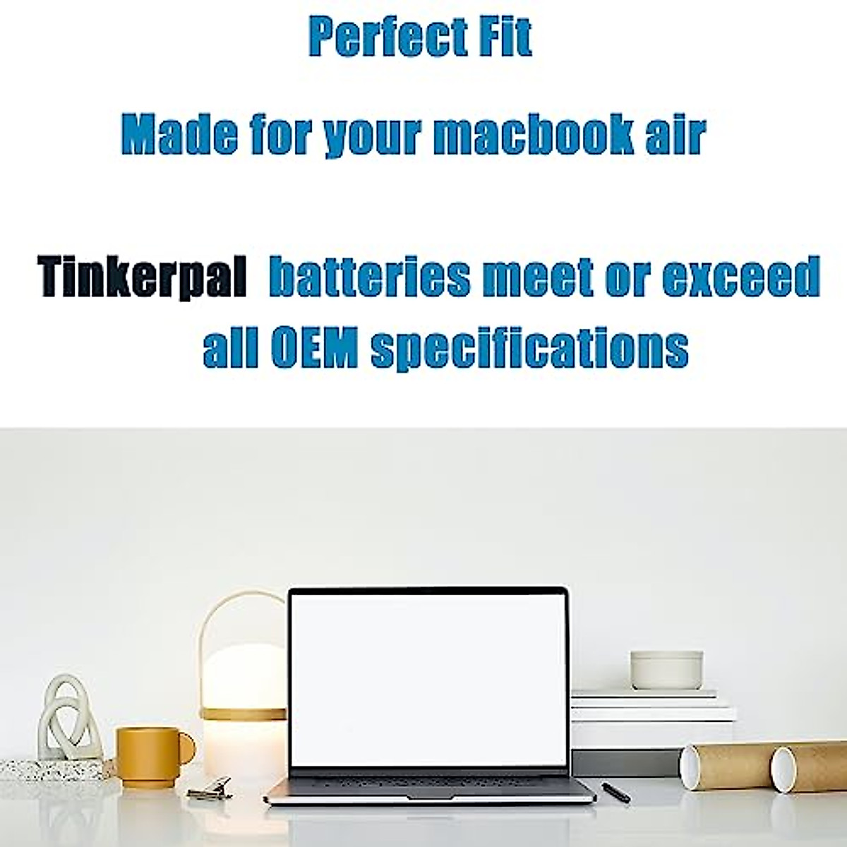 Tinkerpal A1705 A1527 Laptop Battery Compatible with MacBook Air 12 inch (Early2015 2016 2017), Easy-to-Install Replacement Battery A1534 with Tools, EMC2746 EMC2991 EMC3099 7.56V 41.41Wh 6-Cell