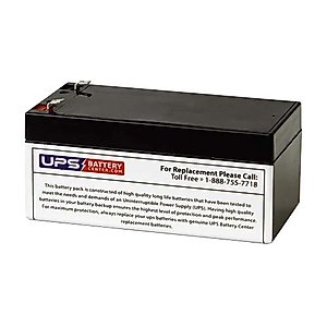 UPSBatteryCenter 12V 3.2Ah F1 Compatible Replacement Battery for Panasonic LC-R123R4P