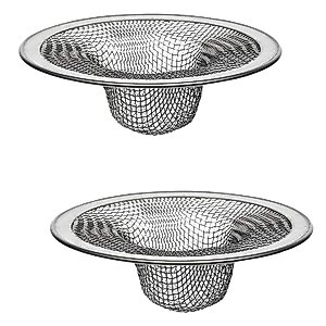 Bathroom Sink Strainer 2 Pack 2.75 & 2 "Inch At The Top I Drain Strainer Hair Catcher for Kitchen I Shower Bathtub Mesh Stainless Steel Stopper I Sink Traps Bathroom & Laundry Sink Drain Basket Filter