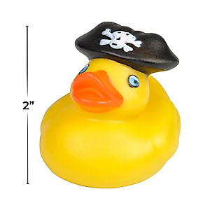 Rhode Island Novelty 2" Pirate Rubber Duckies (1 Dozen)