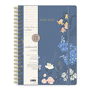 Southworth Academic Planner (July 2023-June 2024), 8.5" x 11", Whimsical Field, Premium 28#/105 gsm Paper, Twin Wire (92041)