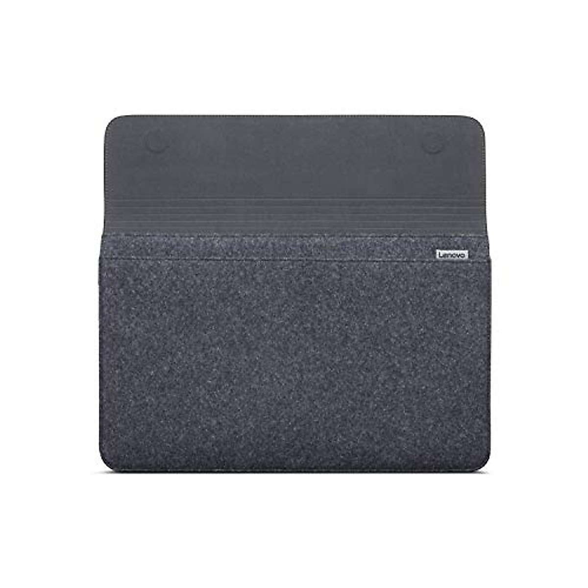Lenovo Yoga Laptop Sleeve for 15-Inch Computer, Leather and Wool Felt, Magnetic Closure, Accessory Pocket, GX40X02934, Black