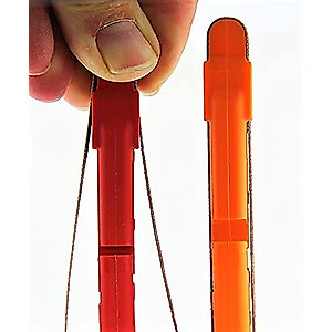 5 Piece Sanding Detailer Set with 2 Extra Replacement Belts Per Stick, 5 Grits 120, 240, 320, 400 & 500 Grit Made in The USA for Sanding Wood, Metal & Plastics, Long Life Sanding Belts