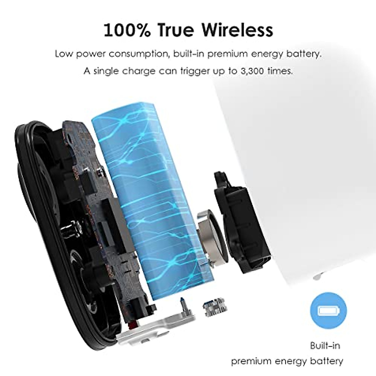 GMK Security Camera Wireless Outdoor, 1080P Color Night Vision AI Motion Detection 2-Way Talk Battery Powered WiFi Home Indoor Camera IP65 Weatherproof Spotlight Siren Alarm Cloud/SD Storage