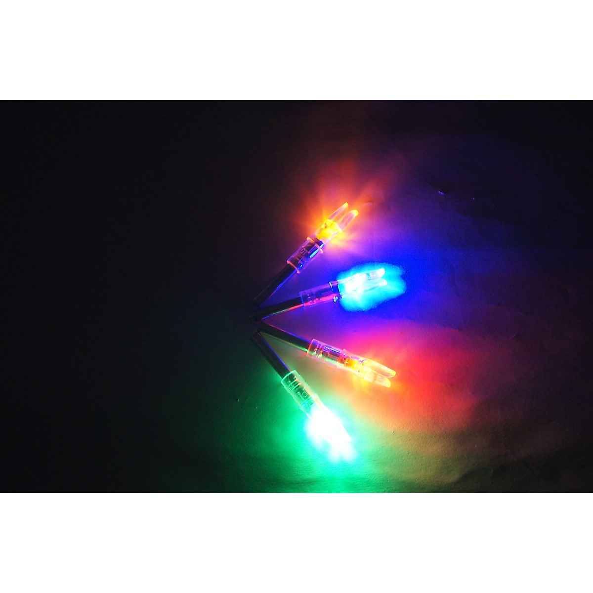 Jiexi Hwyp Automatically Lighted Led Nocks for Inner Diameter 6.3 mm Compound Bow Arrows GT Size Pack of 6 (green)