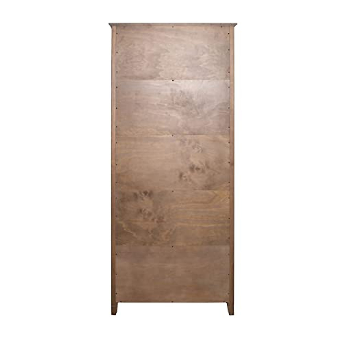 Amazon Brand – Stone & Beam 5-Shelf Bookcase, 75"H, Weathered Oak Finish