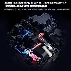 Juebueix Smart Bidet Toilet, Smart Toilet with Bidet Built in for Bathrooms, Foot Sensor Operation, Toilet with Warm Water Sprayer & Dryer,Heated Bidet Seat, Auto Smart Toilet Bidet with LCD Display