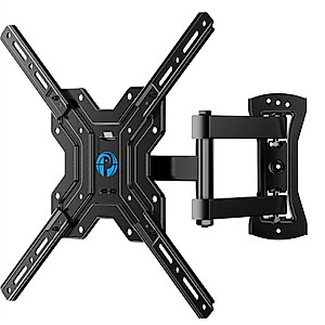 Pipishell TV Wall Mount Full Motion for Most 26-55 Inch TVs, Wall Bracket TV Mount with Articulating Swivel Tilt Leveling Holds up to 66lbs Max VESA 400x400mm for LED LCD OLED 4K Flat Curved Screen
