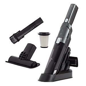 IRIS USA Handheld Vacuum with Fast Charging Battery, Home Office or Car, Portable Lightweight Cleaner with Powerful Suction, Washable Dust Cup, Gray