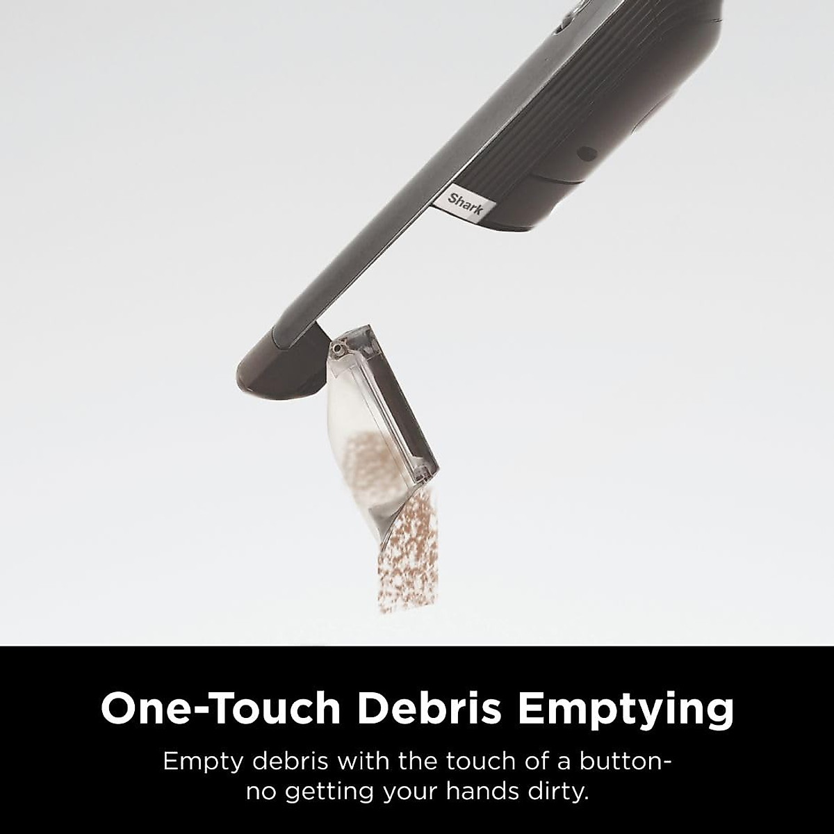 Shark WV201 WANDVAC Handheld Vacuum, Lightweight at 1.4 Pounds with Powerful Suction, Charging Dock, Single Touch Empty and Detachable Dust Cup