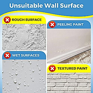 Loiion Clear Wall Protector, Non Adhesive Static Cling Removable Contact Paper, Plastic Stickers for Kitchen & Office from Trash, Chair Back, Wallpaper, Furniture, Door Scratch Dog Cat 6.6ft
