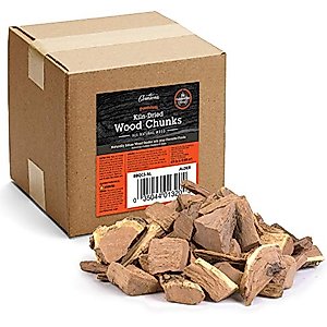 Camerons All Natural Alder Wood Chunks for Smoking Meat -420 Cu In Box, Approx 3.5 Pounds - Kiln Dried Large Cut BBQ Wood Chips for Smoker - Barbecue Chunks Smoker Accessories - Grilling Gifts for Men