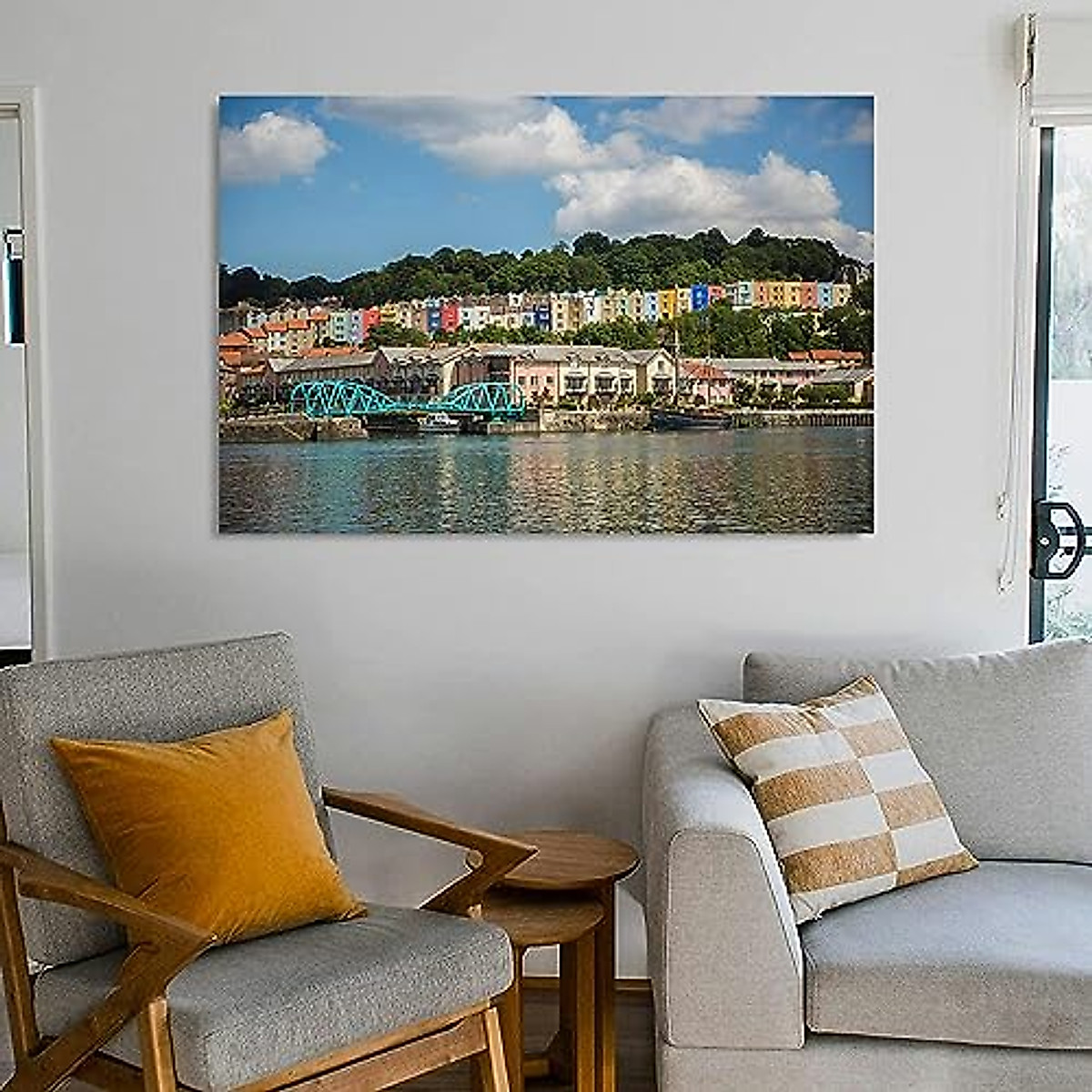 Hotwells from Spike Island Canvas Wall Art Decor Paintings Pictures for Bedroom Wall Decor Above Bed Living Room Wall Decoration Bathroom Office Artwork