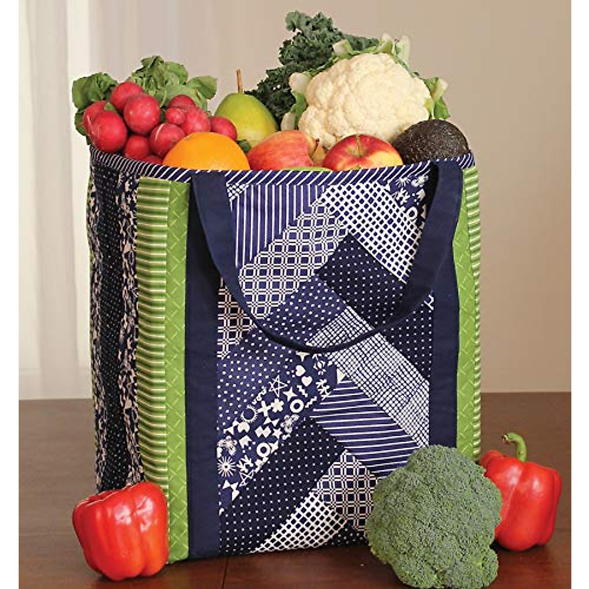 June Tailor Inc Quilt As You Go Shoppers Totes-3pk QAYG Sew/Nbr Utility Shop Tote