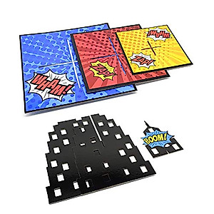 KALEFO Superhero Party Supplies Cake Stand 3 Tier Cupcake Stand Superhereo Party Favors Mini Cupcake Stand for Birthday Party Decorations