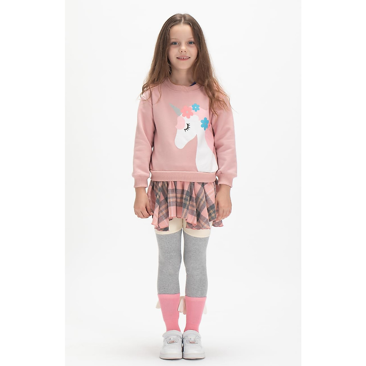 WELAKEN Fleece Unicorn Sweatshirts for Girls Toddler & Kids II Little Girl's Pullover Tops Sweaters & Hoodies 8 Years