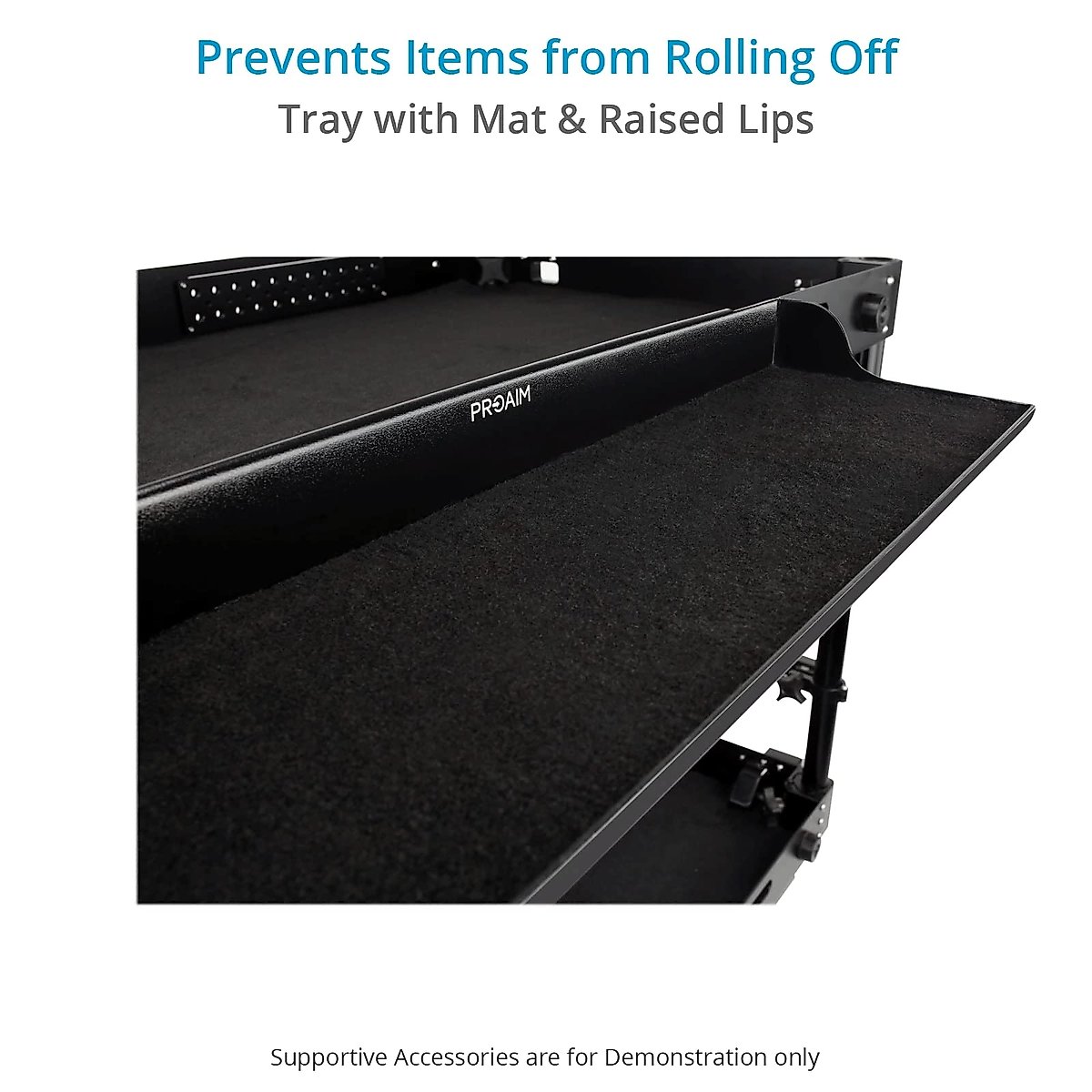 Proaim Keyboard Tray for Camera Production Cart. Compatible with Proaim Victor Cart, Victor V1.1, Bowado & Bowado Pro Carts. for Keyboard & Mouse. Easy & Tool-Less Mounting (VCTR-KBT)