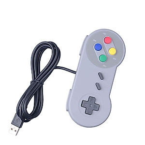 Cotchear 2 Packs USB Wired Controller for for Classic Super Nintendo NES SNES Game Pads for Windows PC Computer Control