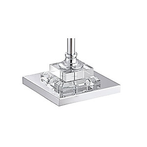 JONATHAN Y JYL1046A Aria 63" Crystal/Metal LED Floor Lamp Contemporary,Glam,Transitional for Bedrooms, Living Room, Office, Reading, Clear/Chrome