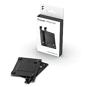 Fractal Design SSD Bracket Kit – Type B for Define 7 Series and Other Select Cases - Black (2-Pack)