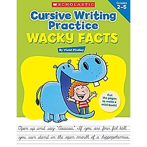 Cursive Writing Practice: Wacky Facts