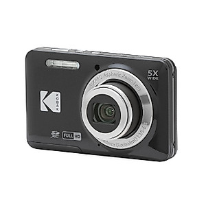 Kodak PIXPRO FZ55 Digital Camera (Black) + Black Point & Shoot Camera Case + Transcend 64GB SD Memory Card + Tri-fold Memory Card Wallet + Hi-Speed SD USB Card Reader + More!