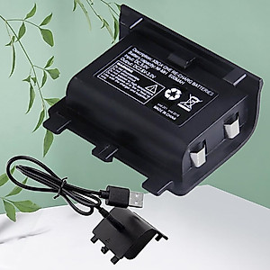 OSTENT Rechargeable Battery Pack and USB Charger Cord for Microsoft Xbox One Controller