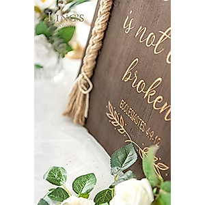 Ling's Moment A Cord of Three Strands Wedding Sign-Alternative Wedding Unity Sign - Strand of Three Cords Sign-Unity Cord Wedding Sign