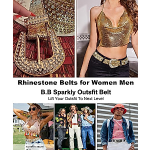 VXRXAL Men Fashion Rhinestone Belt Western Bling Studded Design Leather Diamond Belt for Jeans designer luxury hip hop cowboy belt