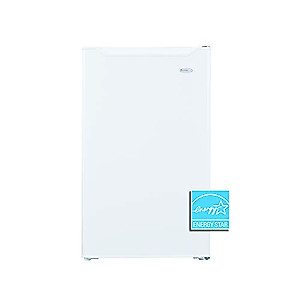 Danby DCR044B1WM-6 4.4 Cu.Ft. Compact Refrigerator with Chiller-Mini Fridge for Bar, Dorm, Basement, Den, Kitchen, Living Room, White
