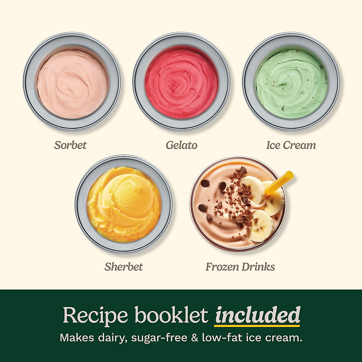 Cuisinart ICE-21P1 1.5-Quart Frozen Yogurt, Ice Cream and Sorbet Maker, Double Insulated Freezer Bowl elminates the need for Ice and Makes Frozen Treats in 20 Minutes or Less, White